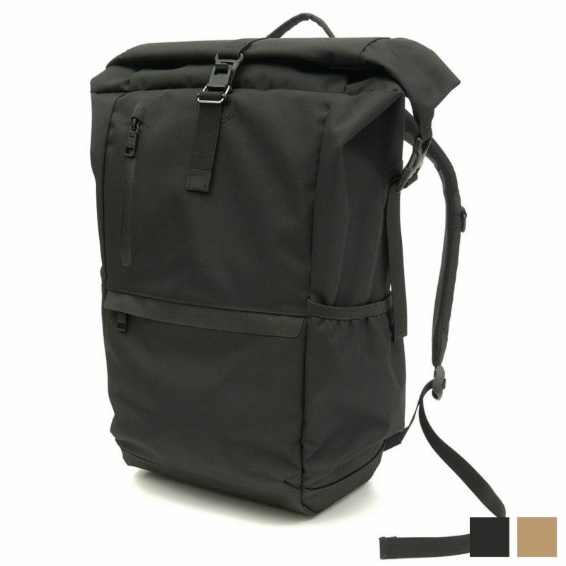 AS2OV (アッソブ) WATER PROOF CORDURA 305D ROLL BAG / バックパック BLACK | バッグ ...