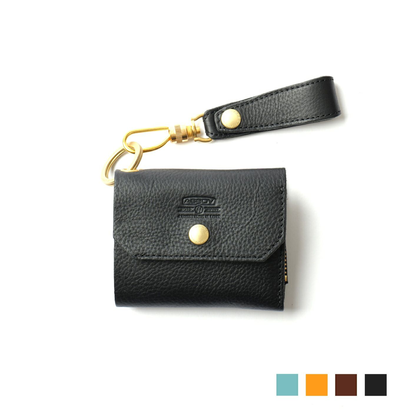 AS2OV (アッソブ) OILED SHRINK LEATHER COMPACT WALLET / コンパクト